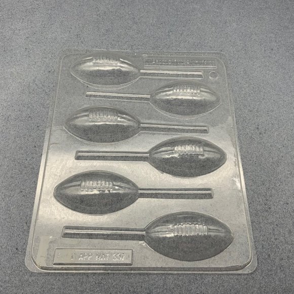 Kitchen | Plastic Candy Craft Mold Football Lollipop Sucker Sports 6 ...